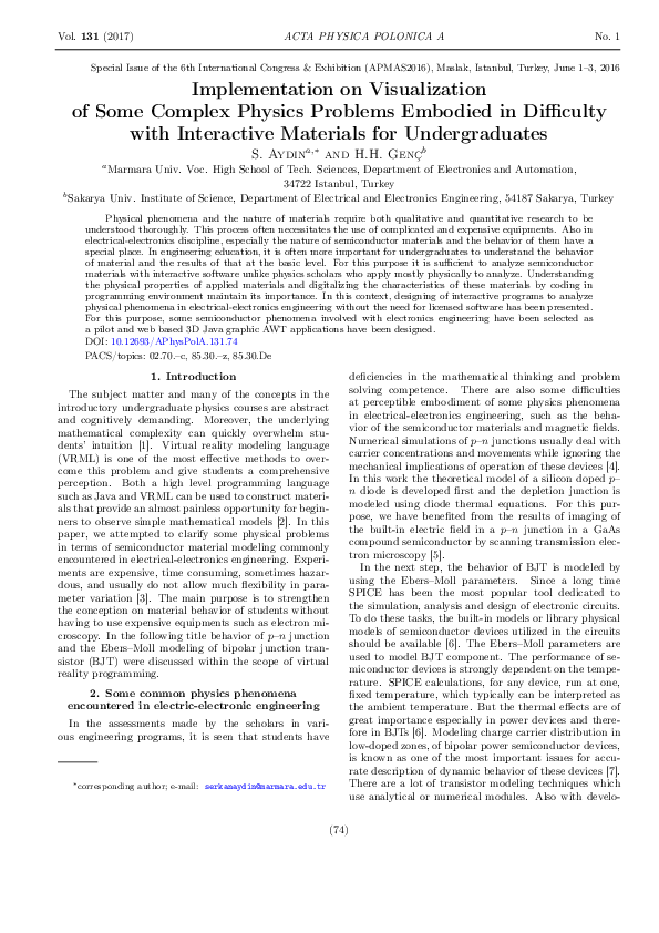 (PDF) Implementation on Visualization of Some Complex Physics Problems ...