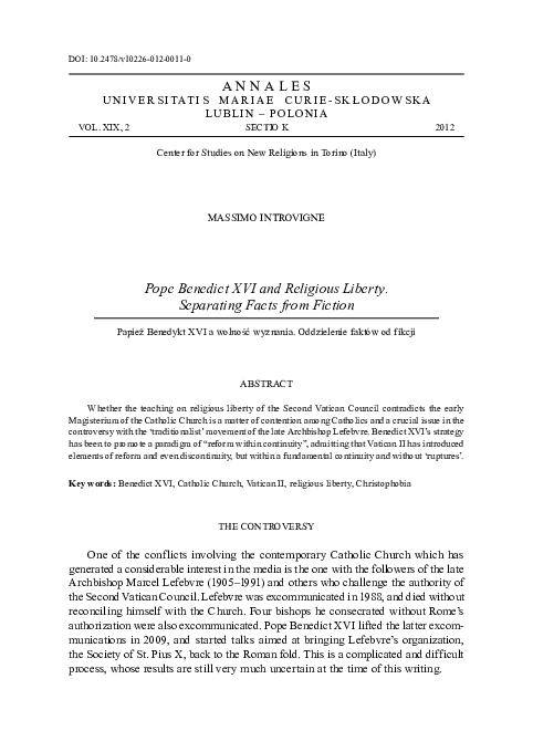 (PDF) Separating Facts from Fiction