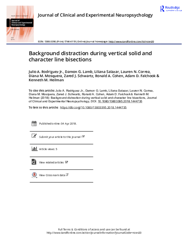 (PDF) Background distraction during vertical solid and character line ...