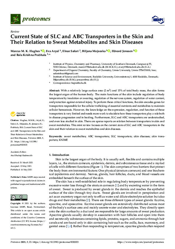 (PDF) Current State of SLC and ABC Transporters in the Skin and Their ...