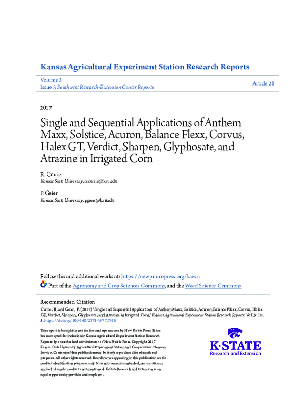 (PDF) Single and Sequential Applications of Anthem Maxx, Solstice ...