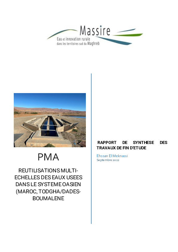 (PDF) REUTILISATIONS MULTI-ECHELLES DES EAUX USEES DANS LE SYSTEME ...