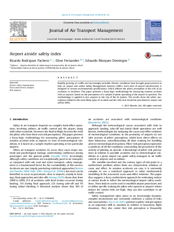 (PDF) Airport airside safety index
