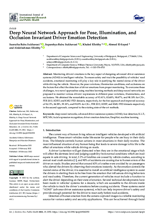 Pdf Deep Neural Network Approach For Pose Illumination And Occlusion Invariant Driver