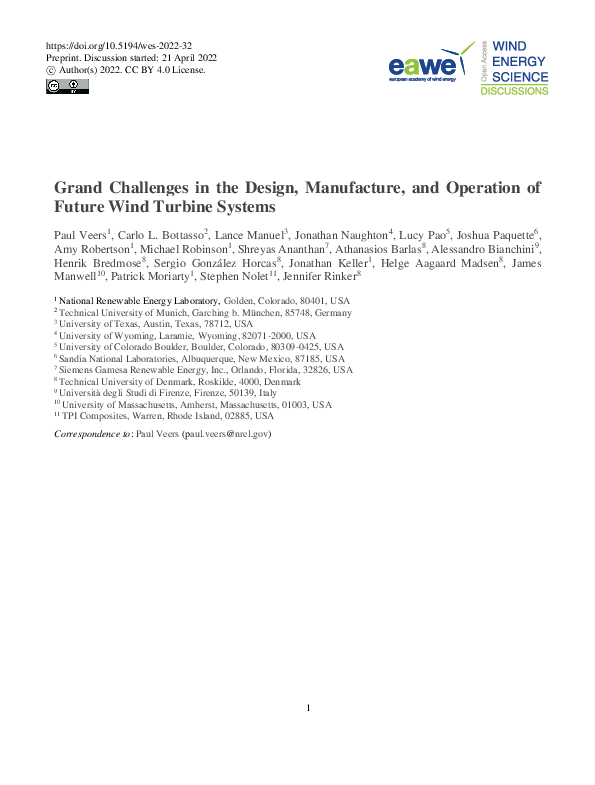 (PDF) Grand Challenges in the Design, Manufacture, and Operation of ...