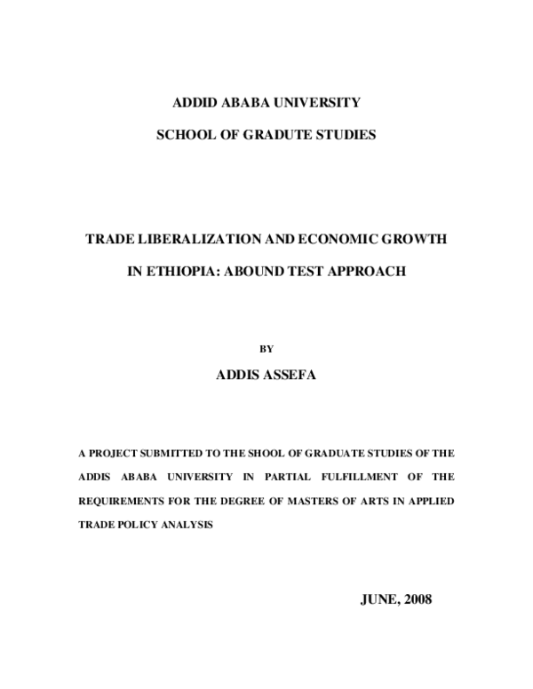 (PDF) Addid Ababa University
