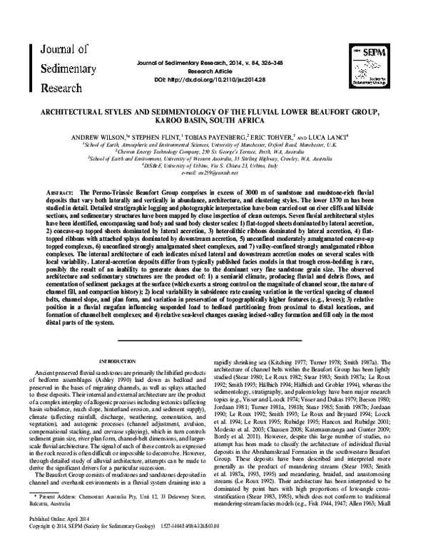 (PDF) Architectural Fluvial Styles of the Lower Abrahamskraal Formation ...