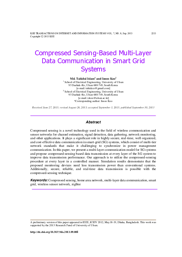 (PDF) Compressed Sensing-Based Multi-Layer Data Communication in Smart ... (PDF) Compressed Sensing-Based Multi-Layer Data Communication in Smart ...