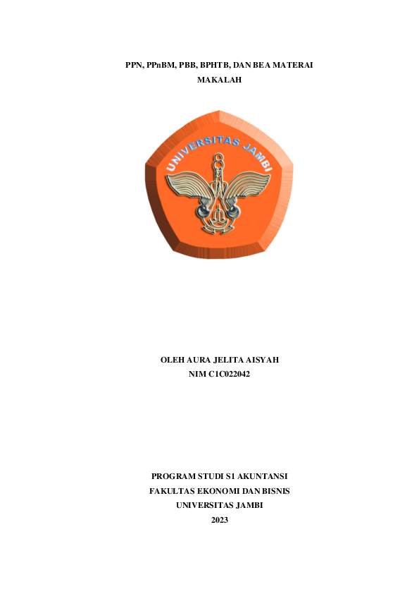 (PDF) PPN, PPnBM, PBB, BPHTB, DAN BEA MATERAI
