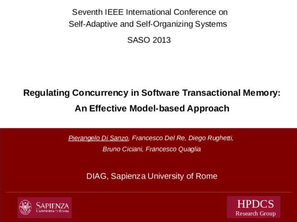 Pdf Regulating Concurrency In Software Transactional Memory An Effective Model Based Approach