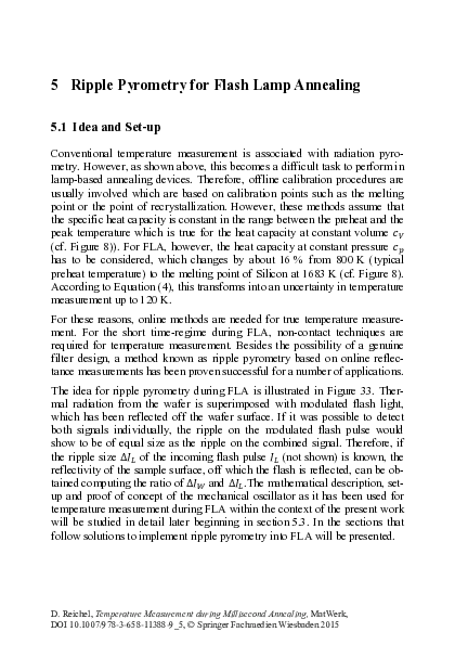 (PDF) Ripple Pyrometry for Flash Lamp Annealing