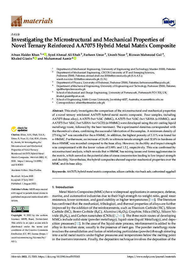 (PDF) Investigating the Microstructural and Mechanical Properties of ...
