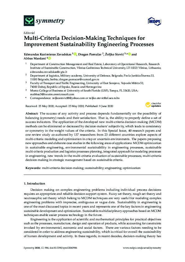 (PDF) Multi-criteria decision making techniques for compliant polishing tool selection