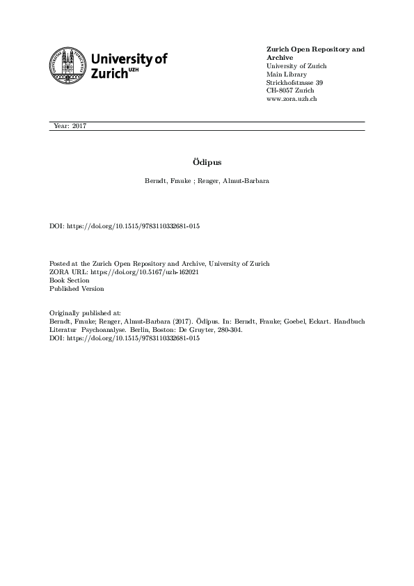 (PDF) Ödipus