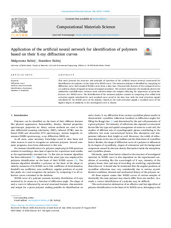 (PDF) Application of artificial neural network for interpreting ultrasonic readings of concrete