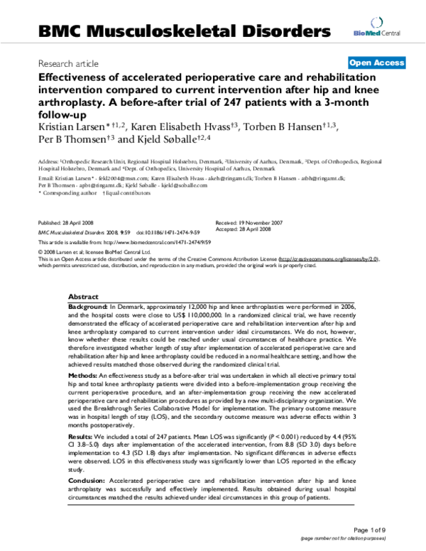 (PDF) BMC Musculoskeletal Disorders BioMed Central