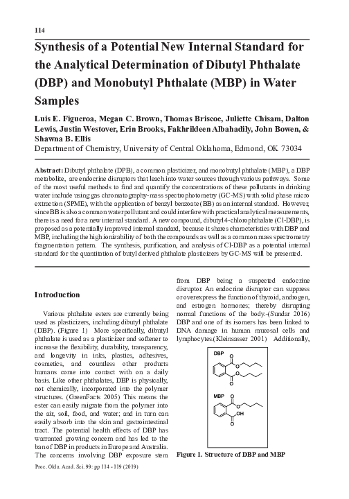 (PDF) Synthesis of a Potential New Internal Standard for the Analytical ...