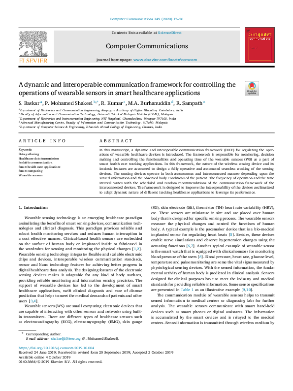 (PDF) A dynamic and interoperable communication framework for controlling the operations of ...