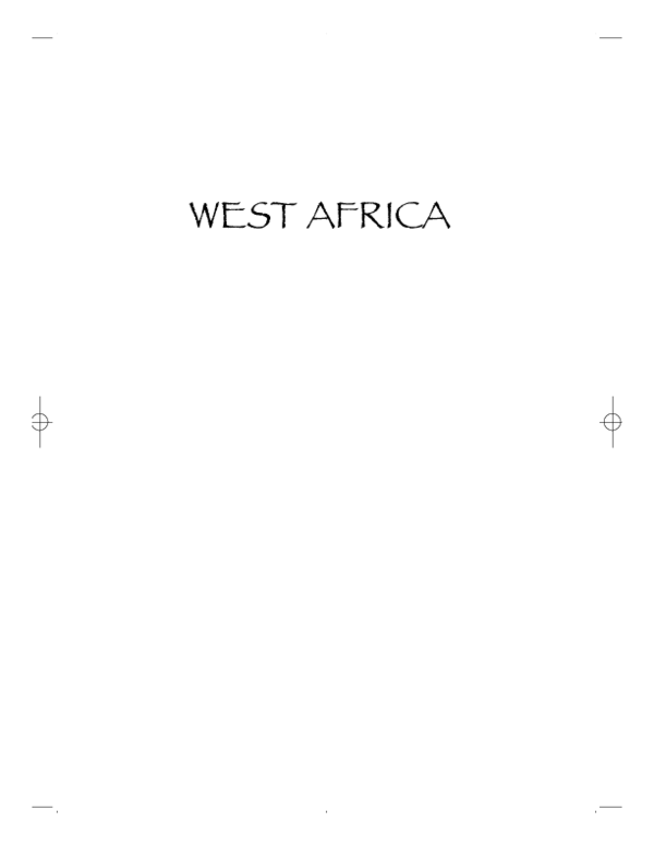 (PDF) West Africa: An Introduction to Its History, Civilization and ...