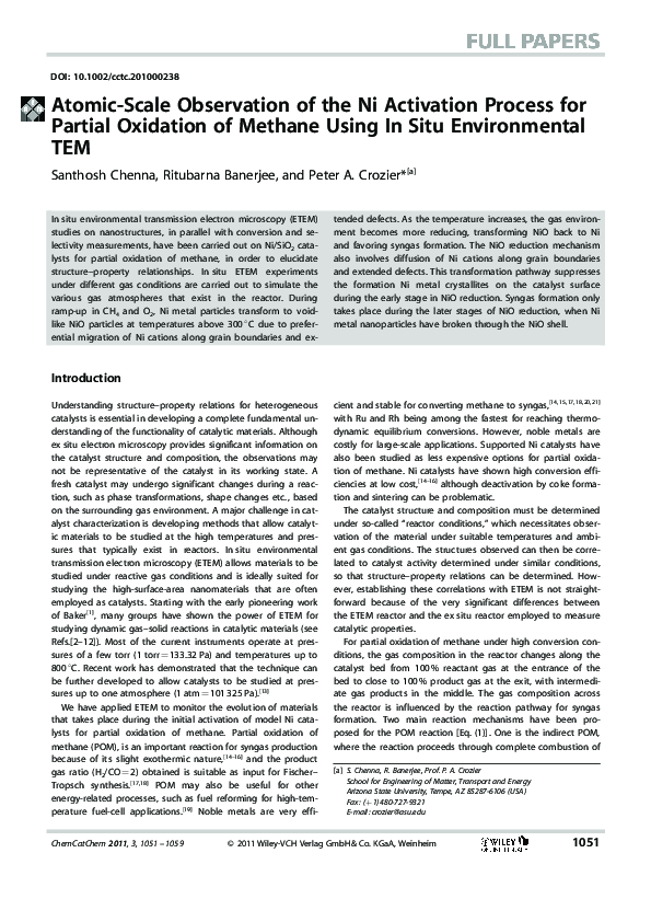 (PDF) Atomic-Scale Observation of the Ni Activation Process for Partial ...