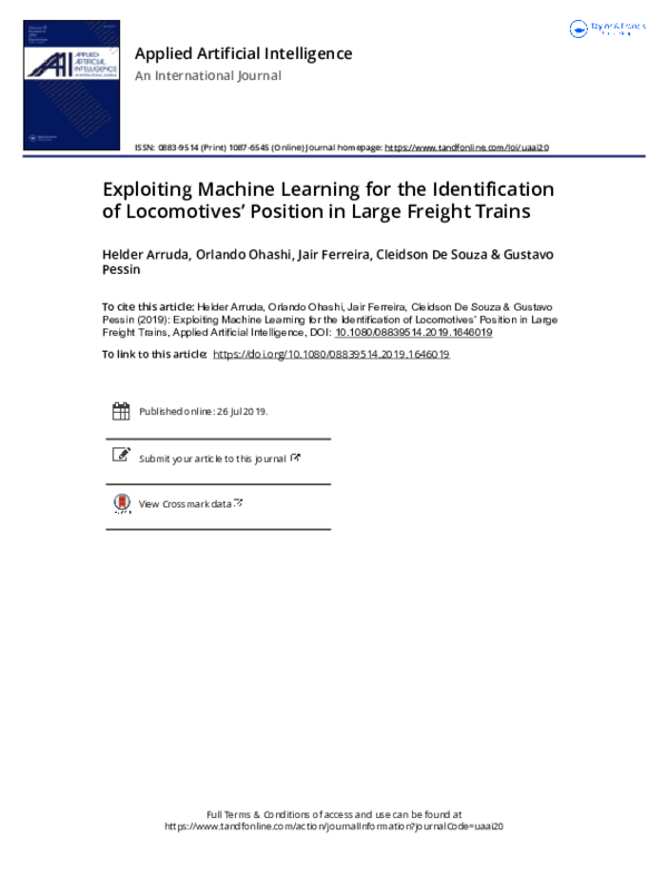 (PDF) Exploiting Machine Learning for the Identification of Locomotives’ Position in Large ...