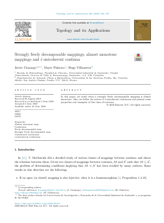 (PDF) Strongly freely decomposable mappings, almost monotone mappings ...