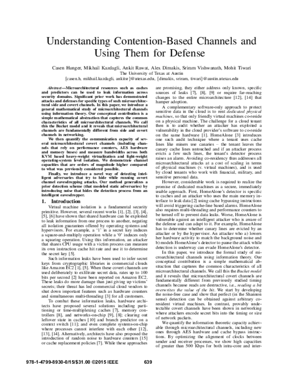 (PDF) Understanding contention-based channels and using them for ...