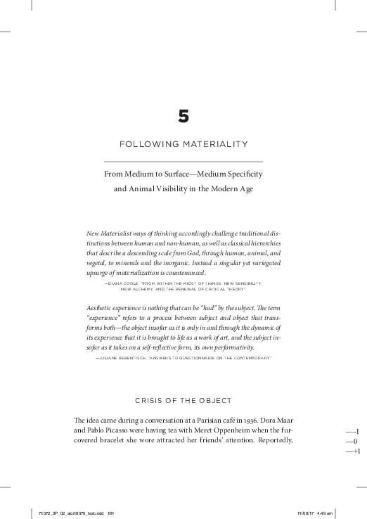 (PDF) Speculative Taxidermy - Chapter #5 Following Materiality