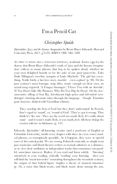 (PDF) I’m a Pencil Cat | Christopher Spaide - Academia.edu