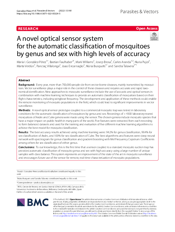 Pdf A Novel Optical Sensor System For The Automatic Classification Of