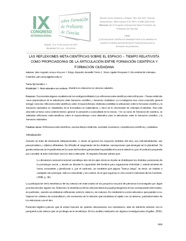 (PDF) Las Reflexiones Meta-Científicas Sobre El Espacio – Tiempo ...