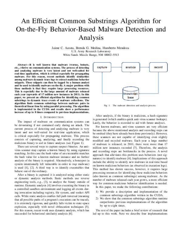 (PDF) An efficient common substrings algorithm for on-the-fly behavior-based malware detection ...