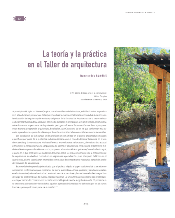 Pdf Integración Entre La Teoría Y La Práctica Del Diseño