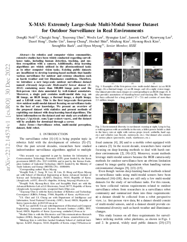 (PDF) X-MAS: Extremely Large-Scale Multi-Modal Sensor Dataset for Outdoor Surveillance in Real ...