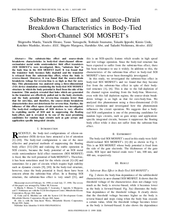 (PDF) Substrate-bias effect and source-drain breakdown characteristics ...