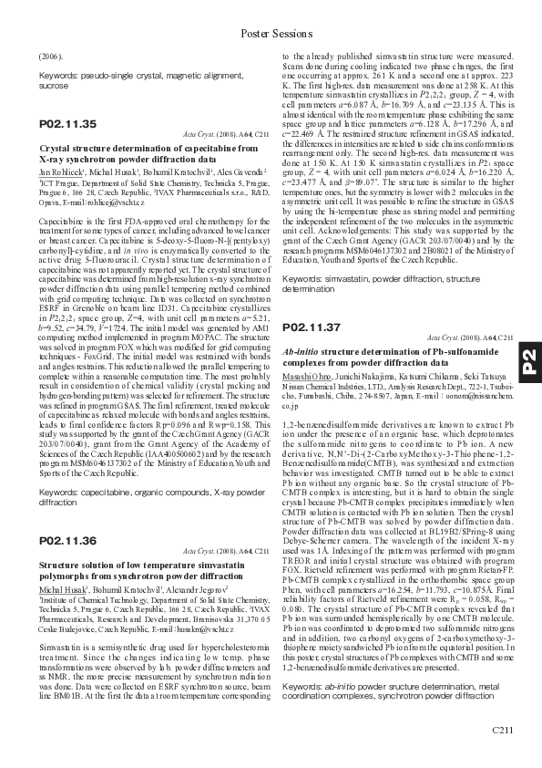 Pdf Crystal Structure Determination Of Capecitabine From X Ray