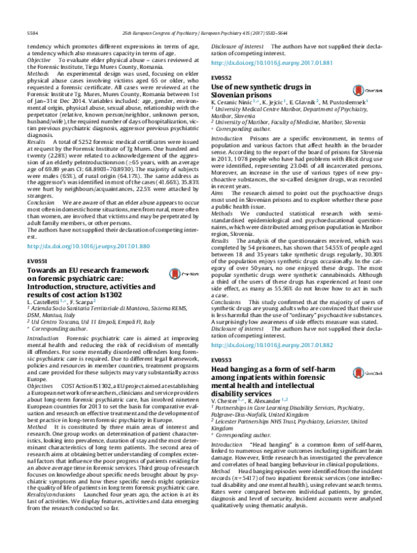 (PDF) Head banging as a form of self-harm among inpatients within ...