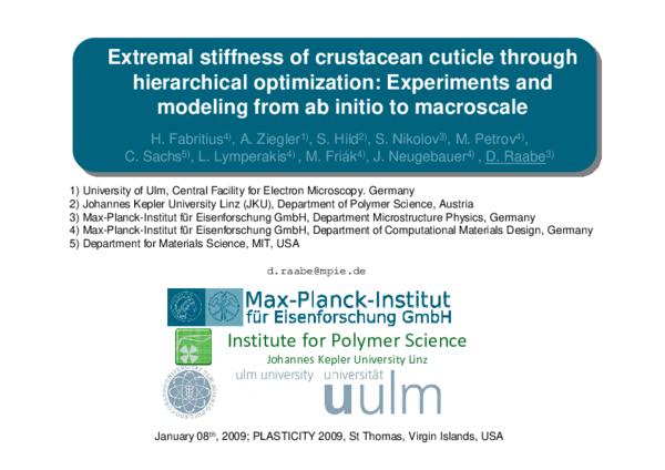 (PDF) Extremal stiffness of crustacean cuticle through hierarchical ...