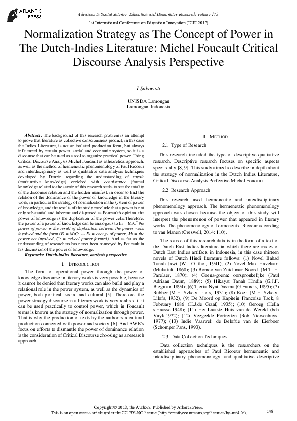 (PDF) Normalization strategy as the concept of power in the dutch-indies literature: michel ...