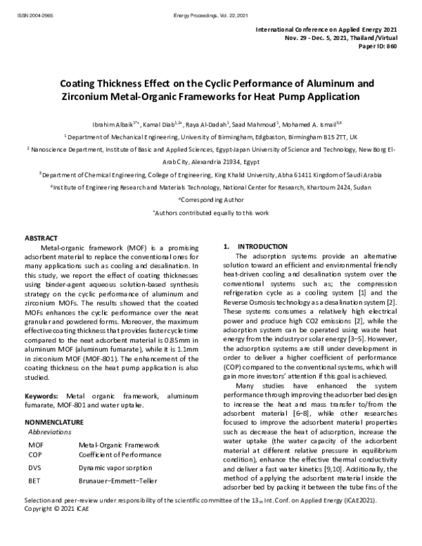 (PDF) Coating Thickness Effect on the Cyclic Performance of Aluminum ...