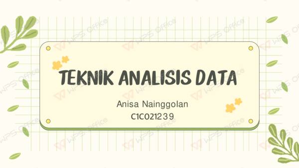 (PDF) PPT TEKNIK ANALISIS DATA