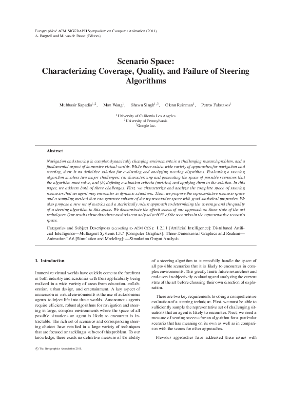 (PDF) Scenario space