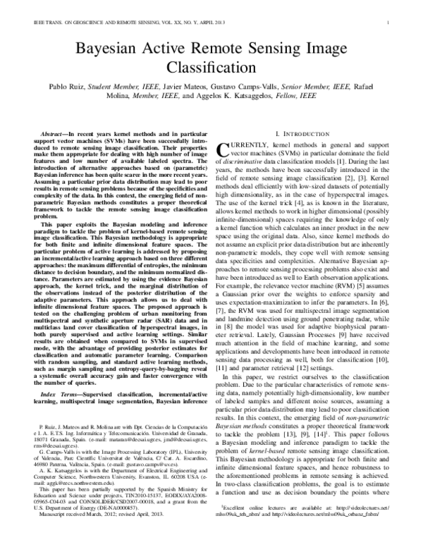 (PDF) Bayesian Active Remote Sensing Image Classification