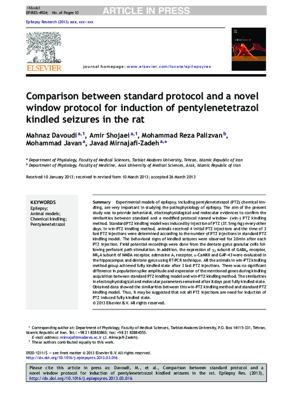 Pdf Comparison Between Standard Protocol And A Novel Window Protocol For Induction Of