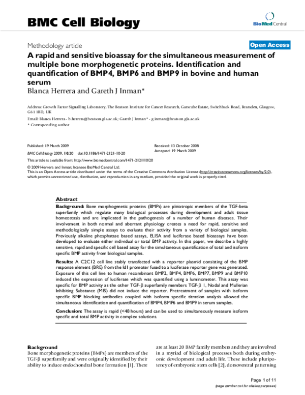 (PDF) A rapid and sensitive bioassay for the simultaneous measurement ...