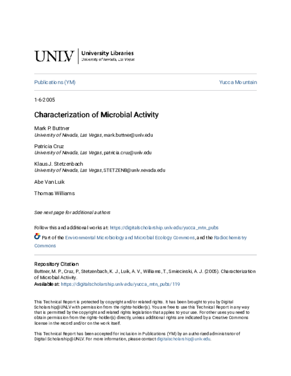(PDF) Characterization of Microbial Activity | Patricia Ortiz Cruz ...