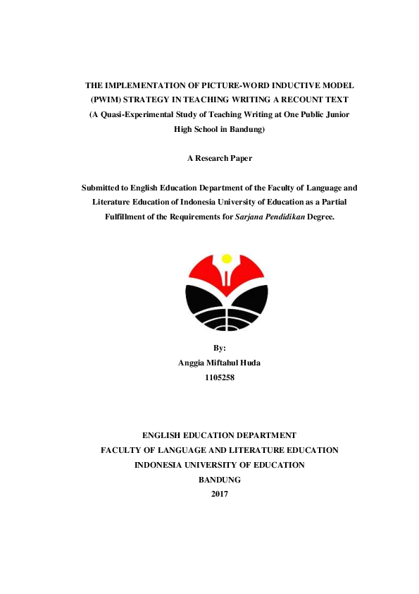 (PDF) The implementation of Picture Word Inductive Model (PWIM) to ...
