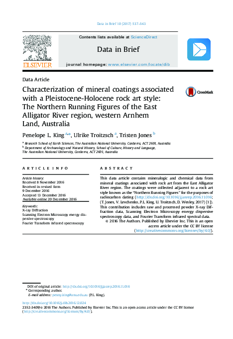 (PDF) Characterization of mineral coatings associated with a ...