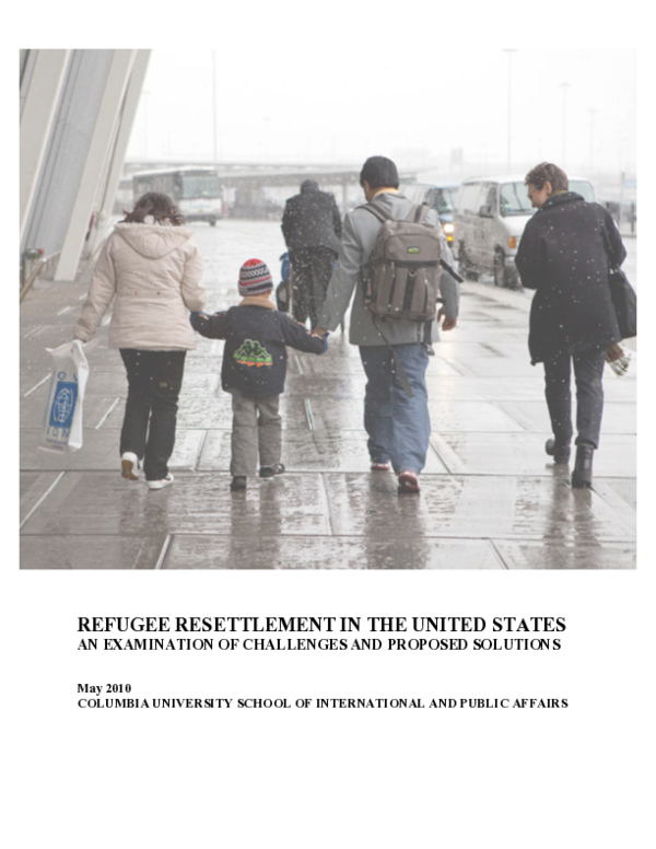 (PDF) Refugee Resettlement in the United States