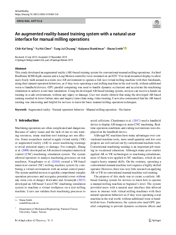 (PDF) An augmented reality-based training system with a natural user interface for manual ...